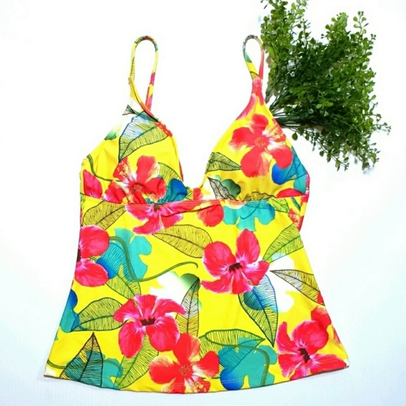 Athena | Swim | Athena Floral Tankini Swimsuit Top | Poshmark
